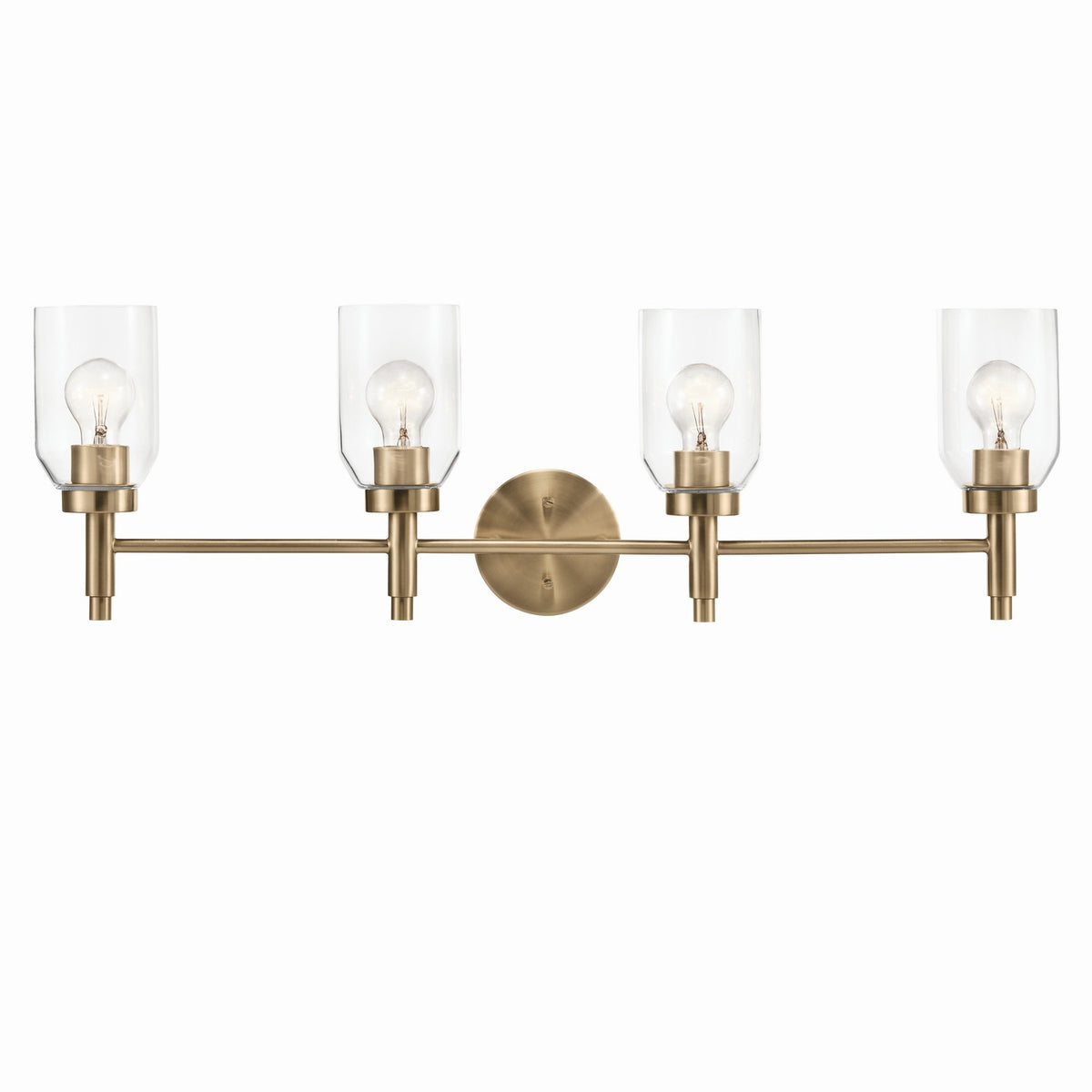 Kichler 55186CPZ Four Light Vanity, Champagne Bronze — ShoppersLighting
